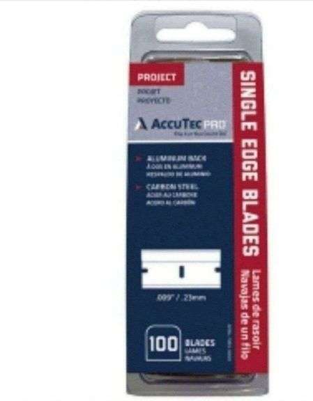 Accutec pro single edge blades 100 count - Metzger Property Services, LLC