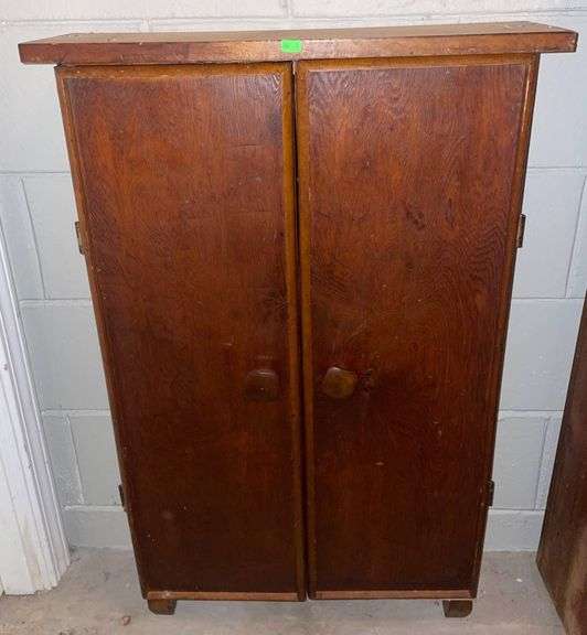 Two-Door Cabinet with Interior Shelving 23”x7”x26” - Metzger Property ...