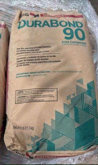 USG Sheetrock Brand 25 lb. Durabond 90 Setting-Type Joint Compound ...