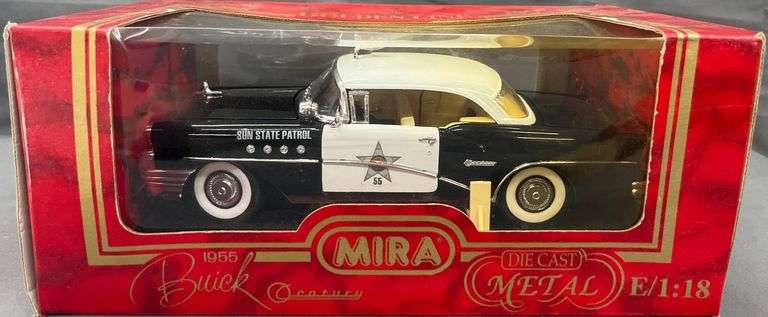 Mira 1:18 Scale 1955 Buick Century Sun State Patrol Die-Cast Model ...