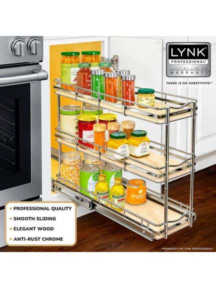 - Elite Pull Out Cabinet Organizer - Narrow Slide Out Drawers for ...