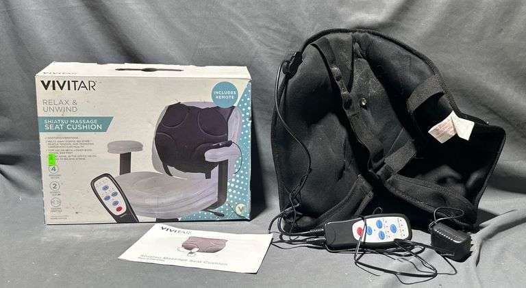 Vivitar Shiatsu Massage Seat Cushion with Remote Control - Metzger ...