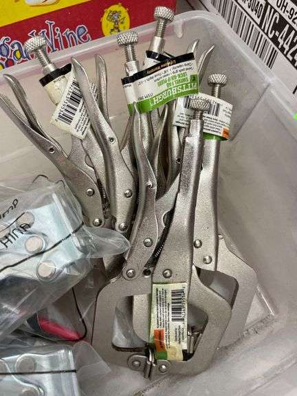 Pittsburgh Lock-Grip Pliers and Max CR Tools Horizontal Toggle Clamps ...