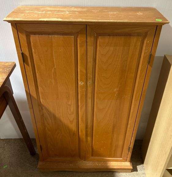 Cabinet with Dual Doors and Adjustable Shelving (missing hardware), 24 ...
