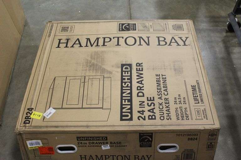 HAMPTON BAY - 24 in. W x 24 in. D x 34.5 in. H Ready to Assemble Drawer ...