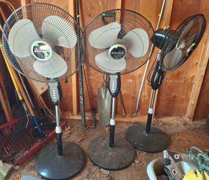 3 Adjustable 43″ Bionaire Oscillating Pedestal Fans, Model BSF1610RC ...