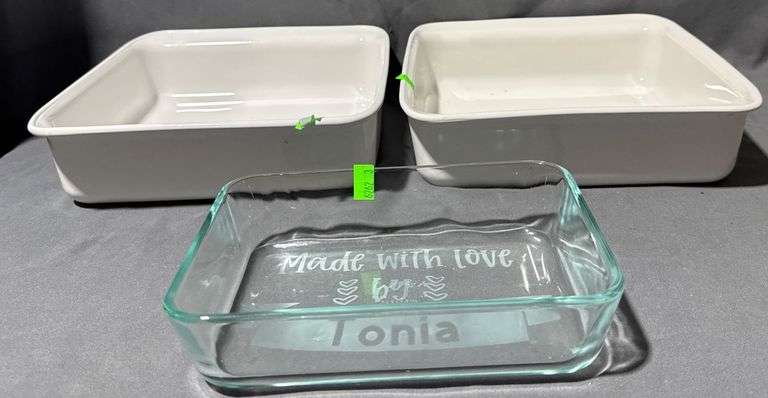Pyrex Glass Dish and CorningWare Baking Dishes with Blue Floral Design ...