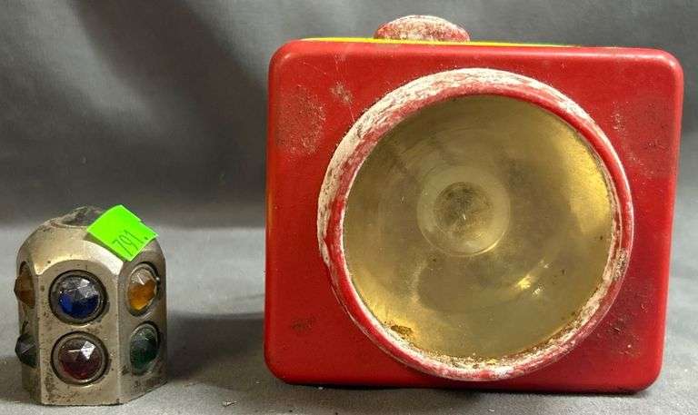 Safety-Glo Red-Ray Lantern & Jeweled Dash Light Cover 3.5”x2.5”x3” & 1 ...