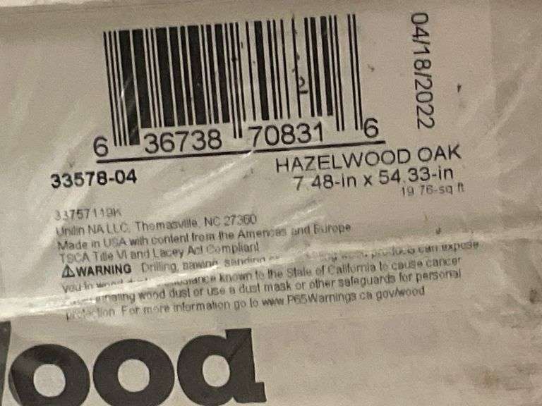 Three Boxes of Mohawk RevWood Hazelwood Oak Laminate Flooring, 7.48 x ...