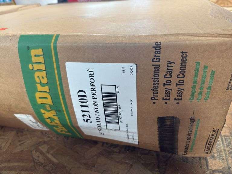 FLEX Drain 4 in. x 25 ft. Black Copolymer Solid Drain Pipe - Metzger ...