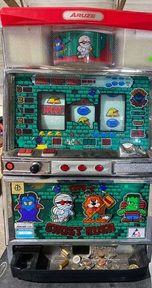 Ghost Rush Slot Machine by Aruze Corp Pachislo 18″Wx32″Hx12″D - Metzger ...
