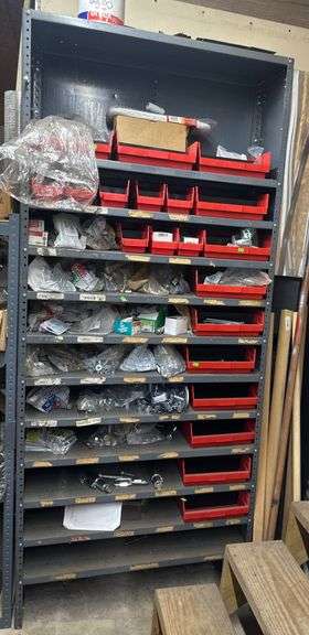 Metal Shelving Unit With Hardware Contents, 36.5” x 12” x 85” - Metzger ...