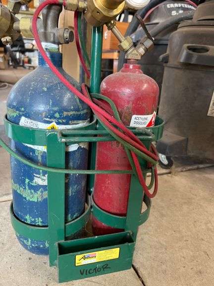 Victor Gas Cylinder Welding Torch Kit with Regulators and Hose ...