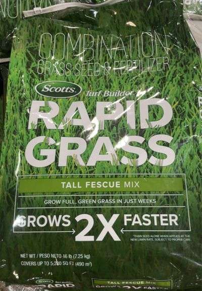 Scotts Turf Builder 16 lbs. Rapid Grass Tall Fescue Mix Combination ...