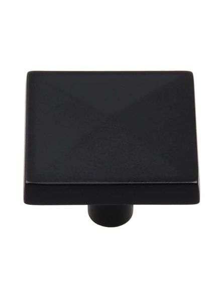 GLIDERITE - 1-1/4 in. Matte Black Square Pyramid Cabinet Knob (10-Pack ...