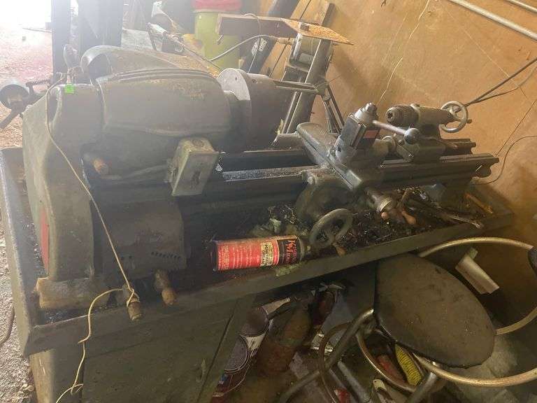 Metal Lathe With Aloris Tool Post, Model AXA, Made in USA - Metzger ...