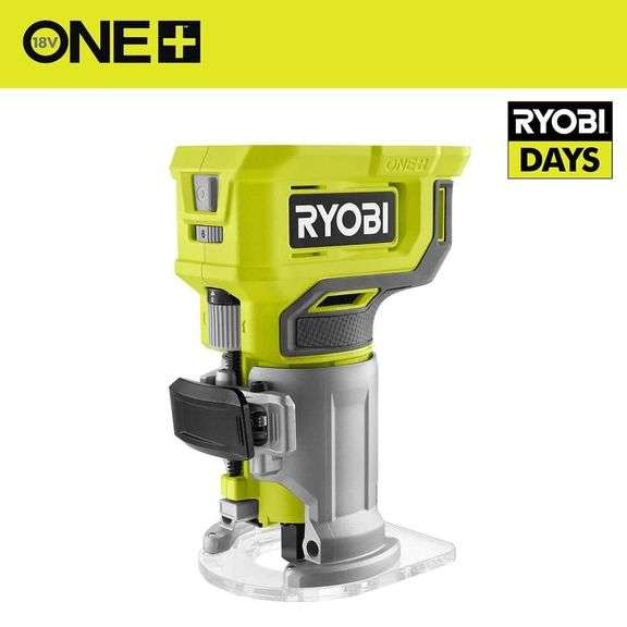 RYOBI - ONE+ 18V Cordless Compact Fixed Base Router (Tool Only ...