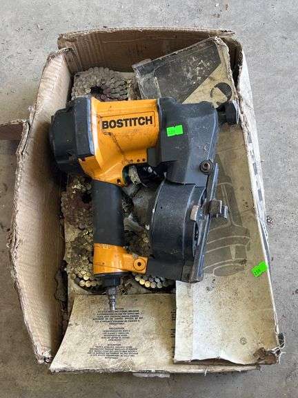 Bostitch Pneumatic Coil Nailer with Box of Coil Nails - Metzger ...