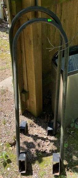 Metal Log Holder Frame With Missing Connectors - Metzger Property ...