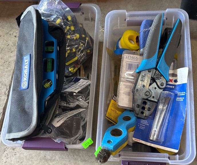 Kobalt Level, Wire Connectors, and Crimping Tool - Metzger Property ...