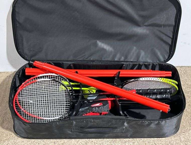 Badminton Rackets and Accessories in Portable Carry Case 28”x13”x6 ...