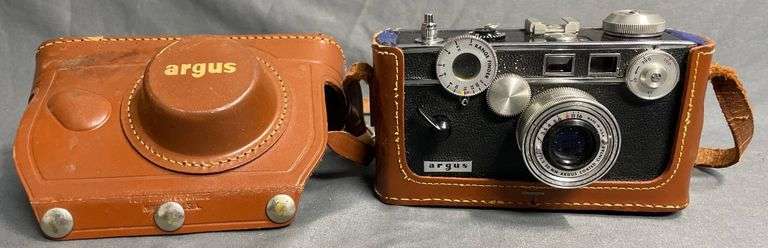 Argus Rangefinder Camera with Leather Case - Metzger Property Services, LLC