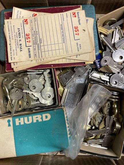 Locksmith Key Inventory with Receipts and Hurd Packaging - Metzger ...