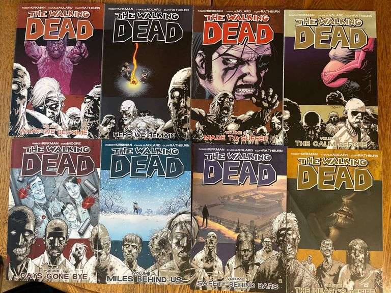 The Walking Dead Comic Book Collection Including 8 Volumes by Robert ...