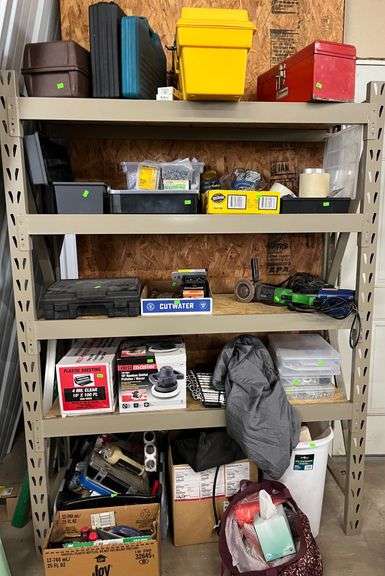 Metal Shelving Unit with 4 Tiers - Metzger Property Services, LLC