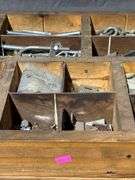 Wood Printers Type Case with 18 Sections and Handle inc. Hardware ...