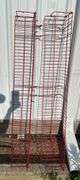 Red Metal Wire Display Rack with Adjustable Hinges - Metzger Property ...