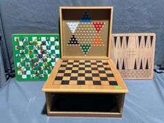 Multi-Game Board Box with Interchangeable Panels - Metzger Property ...