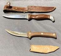 2 Fixed-Blade Knives with Sheaths - Metzger Property Services, LLC