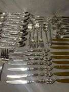 51 Piece Oneida 18/10 Stainless Steel Flatware Collection with Ornate ...