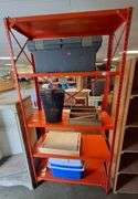 Orange Metal Utility Shelf with Adjustable Shelves 36″ x 16″ x 72 ...