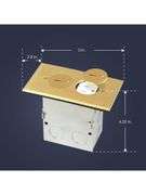 NEWHOUSE ELECTRIC - Plate cover only for Floor Box Kit with Screw Caps ...