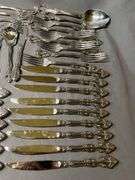 51 Piece Oneida 18/10 Stainless Steel Flatware Collection with Ornate ...
