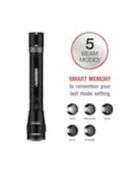 HUSKY - 5000 Lumens Dual Power LED Rechargeable Focusing Flashlight ...