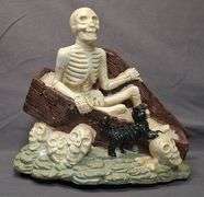 Skeleton-Themed Audio Decoration and Big Mouth Billy Bones Plaque ...