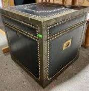 Metal-Trimmed Storage Box Containing Various Vinyl Records - Metzger ...