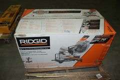 RIDGID - 15 Amp Corded 12 in. Dual Bevel Sliding Miter Saw with 70 Deg ...