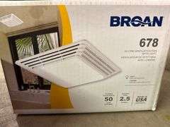 Broan 678 Ventilation Fan with Light, 50 CFM, Made in the USA - Metzger ...