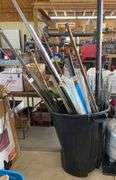 Metal Rods, Tubes, and Hardware in Plastic Bin - Metzger Property ...