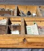 Wood Printers Type Case with 18 Sections and Handle inc. Hardware ...