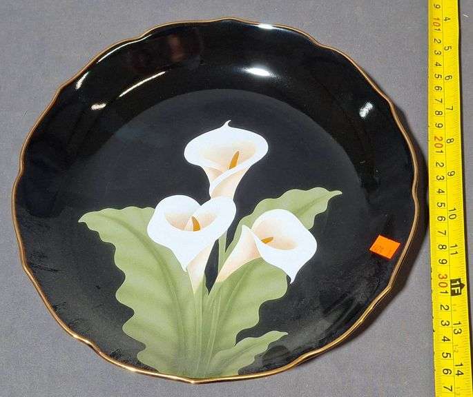 Otagiri Japan Plate with Calla Lily Design 10″ Dia. - Metzger Property ...