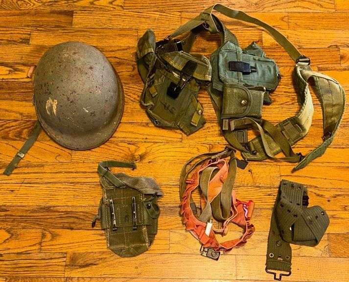 Military Field Gear Inc. Steel Helmet, Pouches, and Belts - Metzger ...