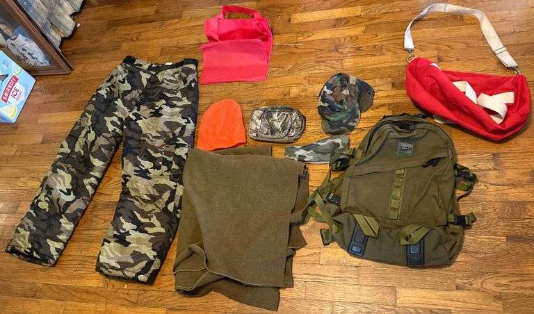 Camouflage Pants, Hydrastorm Backpack, and Outdoor Gear - Metzger ...
