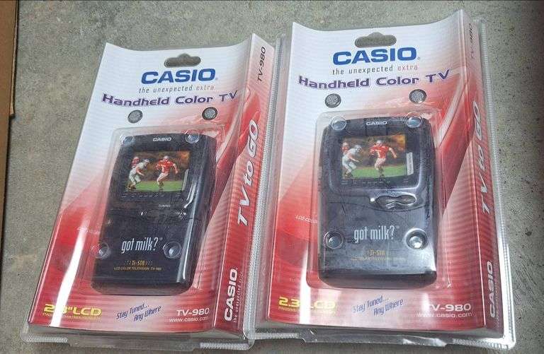 Electronic Gadgets Bundle Including Casio Handheld Color TVs and ...