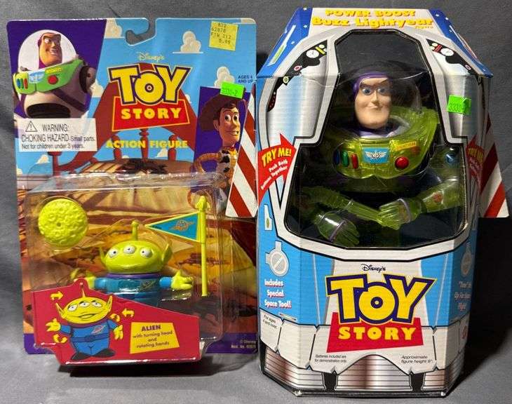 (2) Disney Toy Story Action Figures – Alien and Power Boost Buzz ...