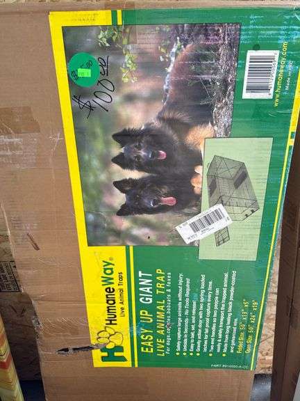 Humane Way Easy Up Giant Live Animal Trap in Original Packaging ...